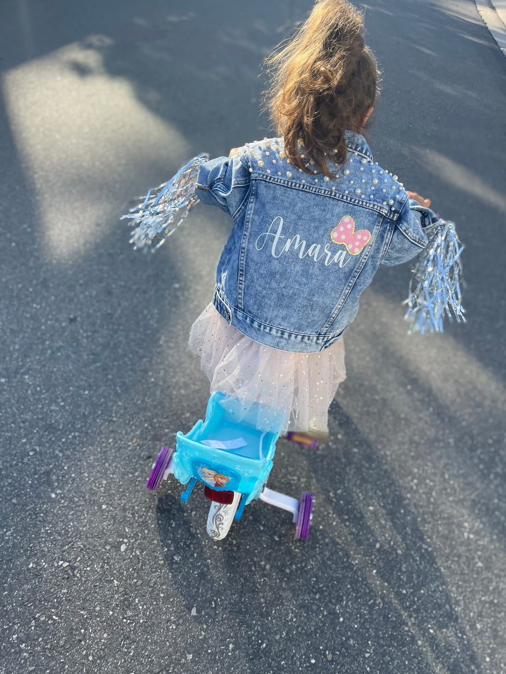 Minnie- Kid Pearl Denim Jacket – Gemini Fusion
